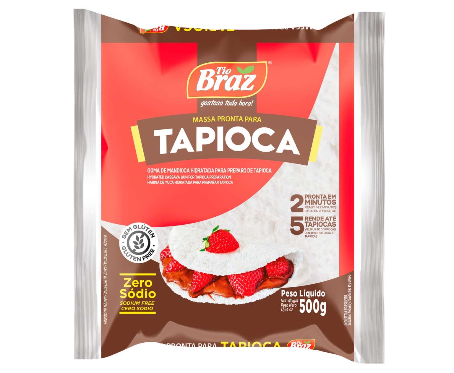 Tapioca massa pronta - Tio Braz